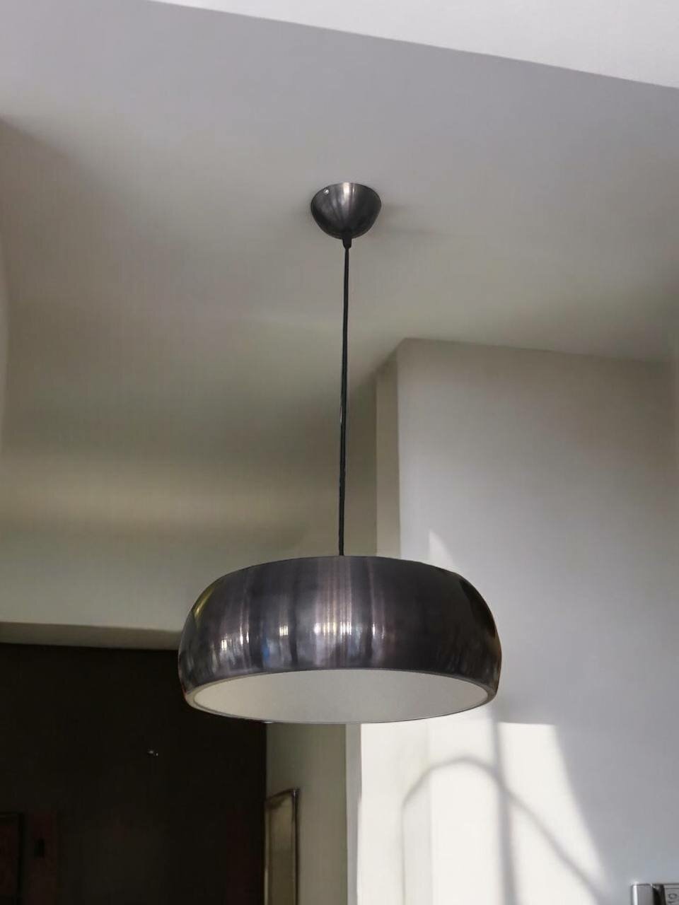 Люстра подвесная потолочная светильник лофт 7814-SN-темный хром, Е27*3, LUCETY, площадь освещения 15 кв. м.