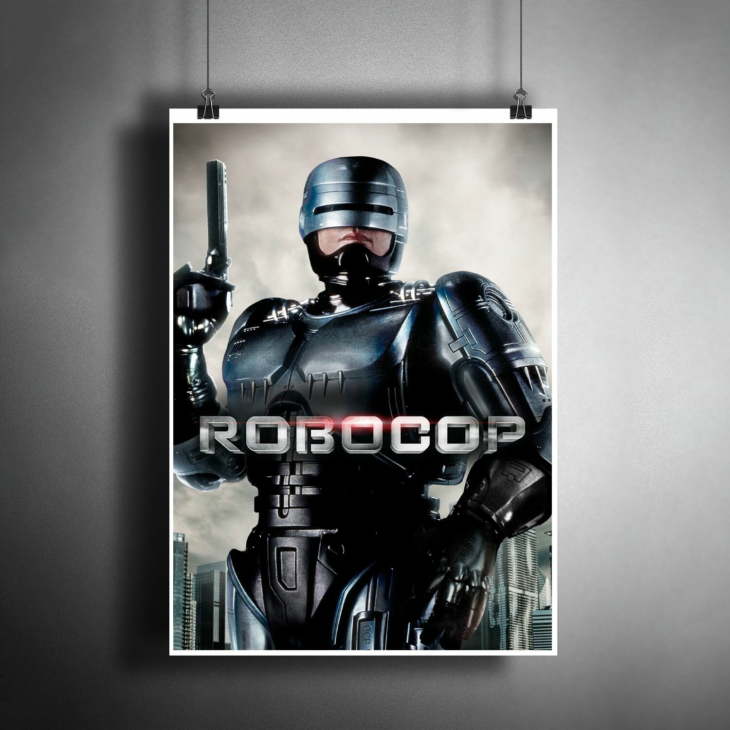 Постер плакат для интерьера "Фильм Пола Верховена: Робокоп. RoboCop"