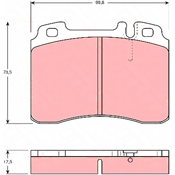 TRW GDB962 (0014209420 / 0014209820 / 0024201520) колодки тормозные дисковые