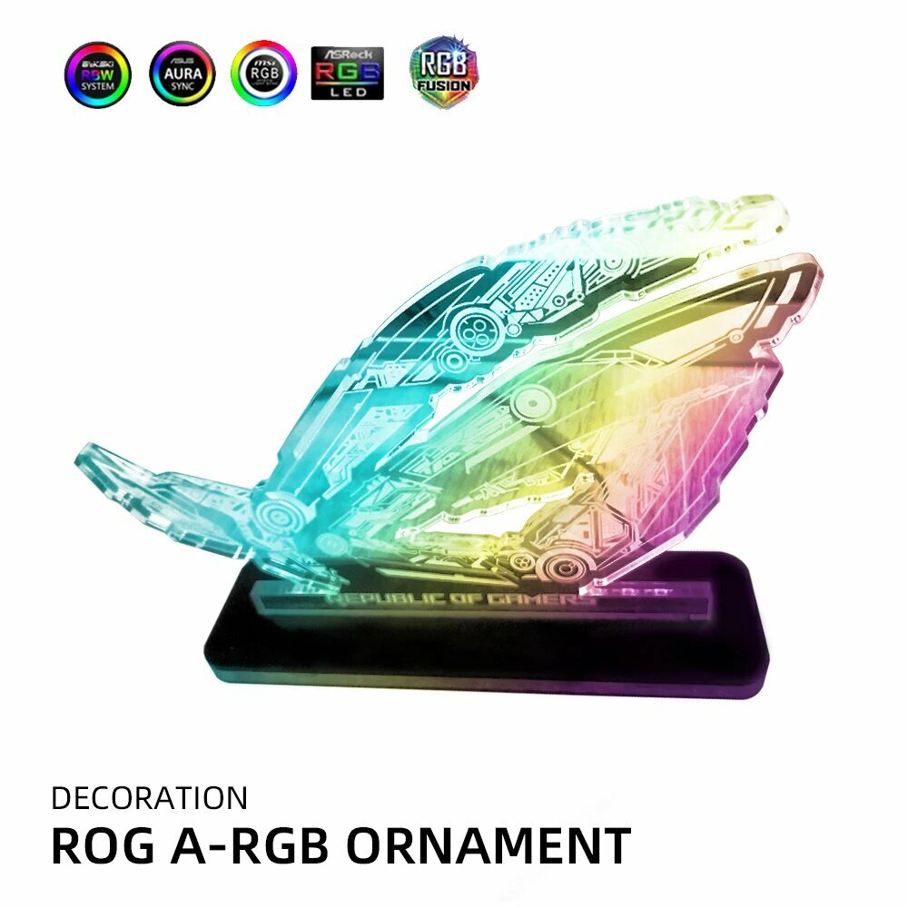 ROG A-RGB Ornament, прозрачный черный, 5V