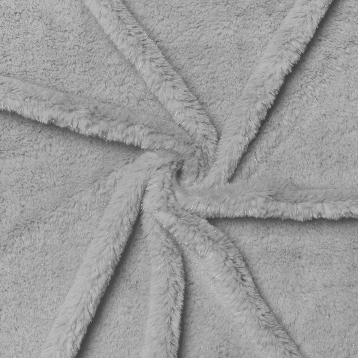 Мех искусственный серый с люрексом, 300х140 см