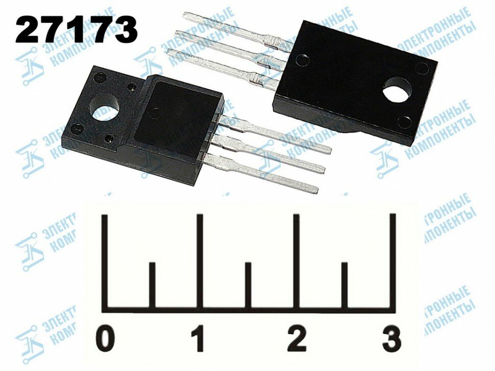 Диод сдвоенный FFPF10U60DN 2*5A/600V 270нс А-К-А TO220F