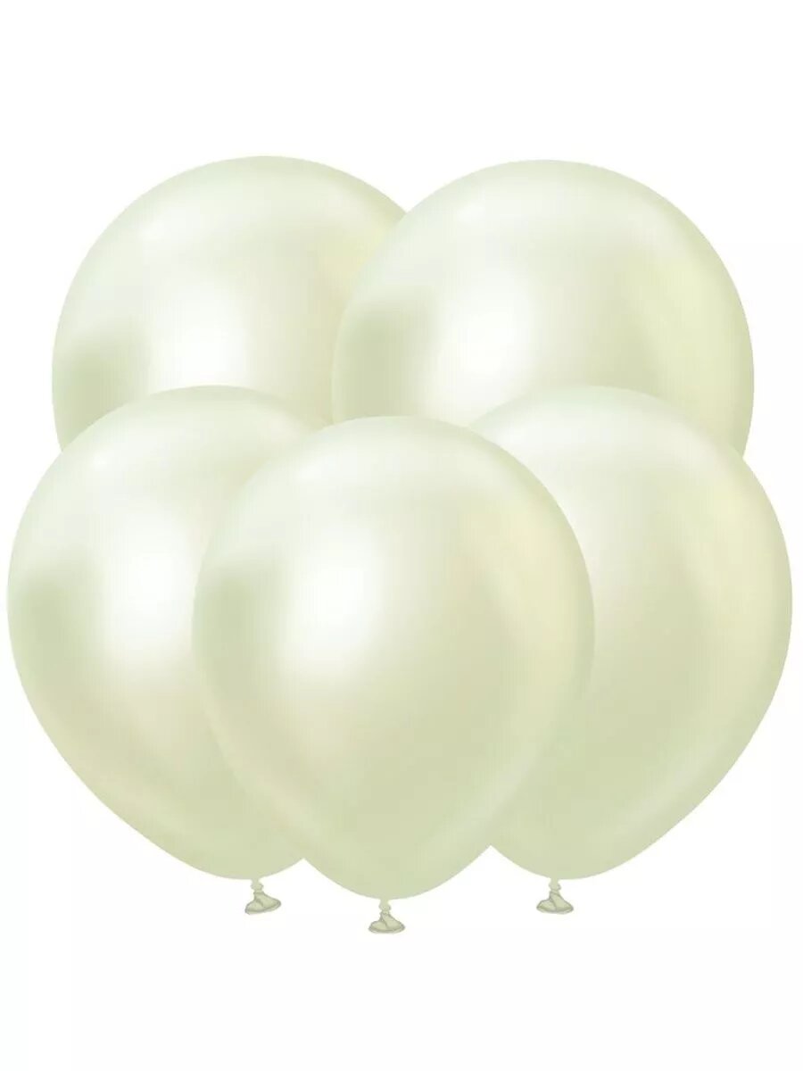 Зеленый лайт, Зеркальные шары / Mirror Green Gold, латексный шар (5"/12,5 см ) 50 шт. / Веселуха, Турция