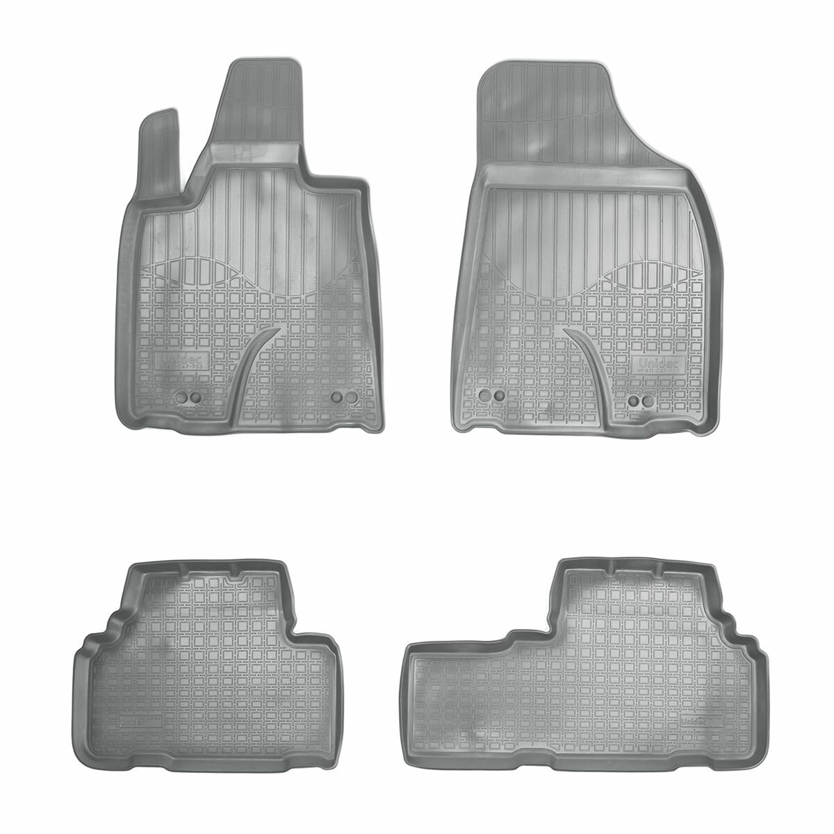 Ковры в салон Norplast/Unidec для Lexus RX в кузове AL1 (2009-)Полиуретан, Серый, арт. NPA11-C47-703-G (Серый)