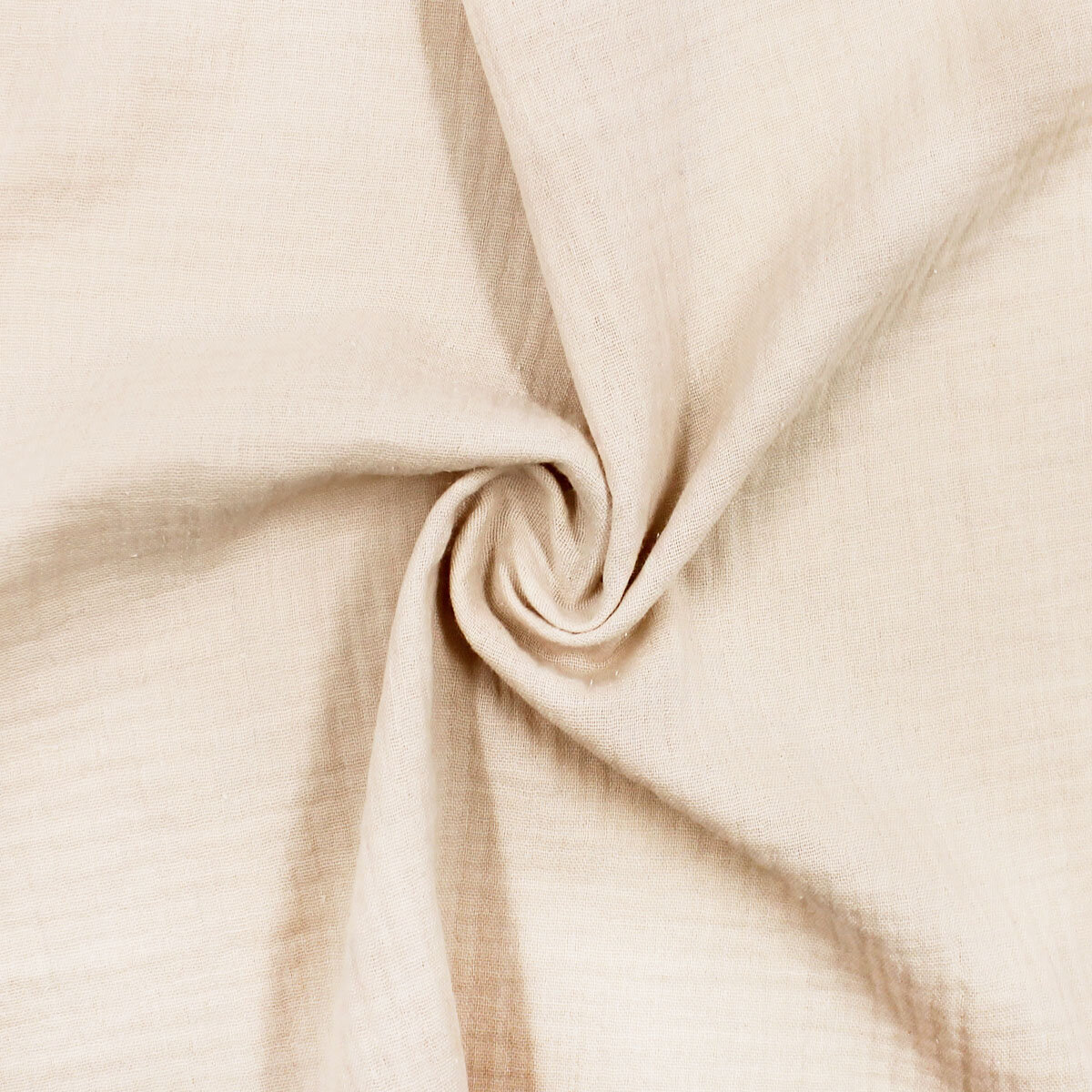 Ткань для рукоделия и шитья, Муслин ткань, цвет светло-бежевый, 100х140 см