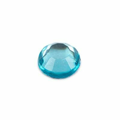 Страз клеевой "Zlatka" RS/144 SS10 2.7 - 2.9 мм акрил 1 x 144 шт в пакете с еврослотом 102 бирюзовый (aqua bohemica)