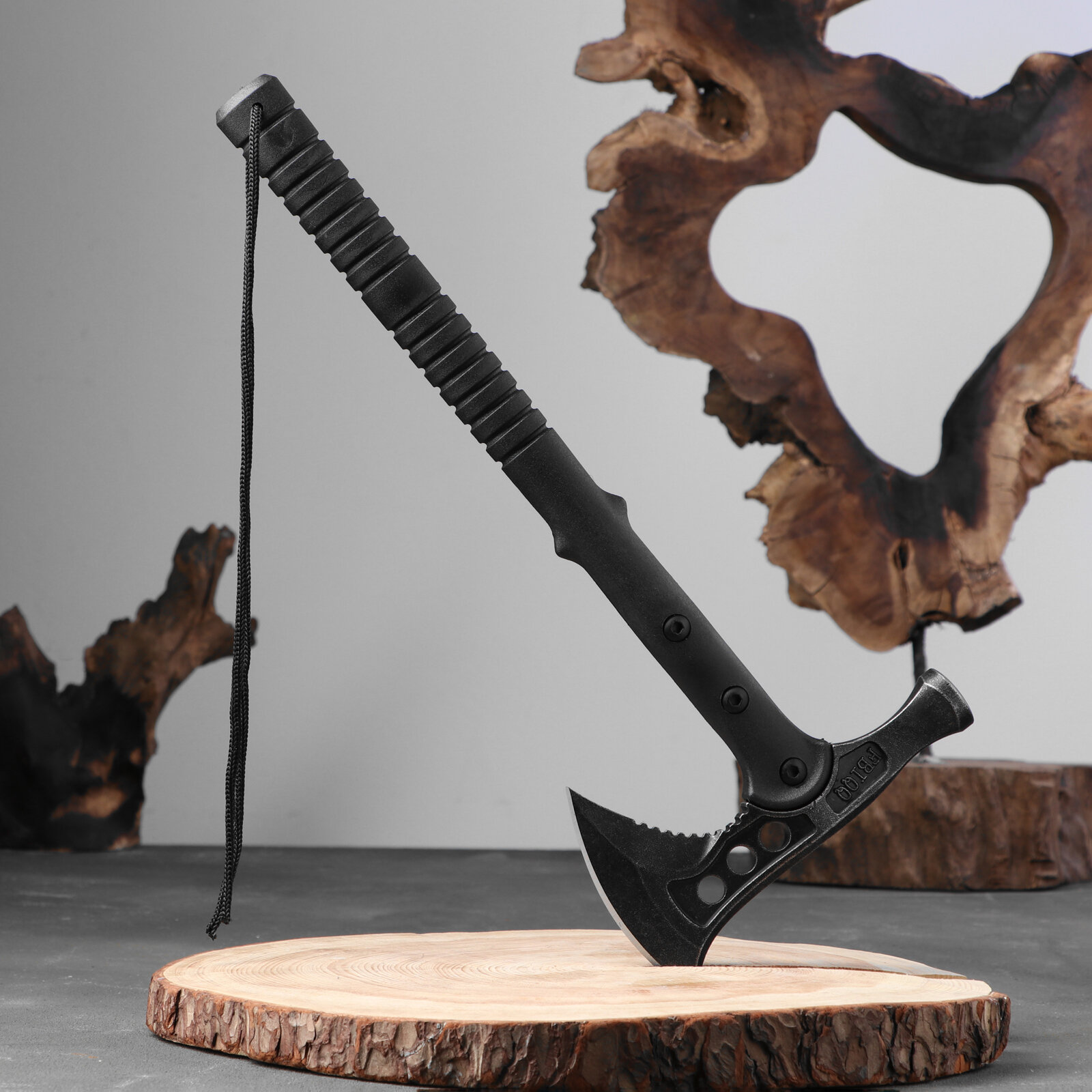 Топорик туристический «Викинг» многофункциональный, 800 г, 16.5×39 см, чёрный