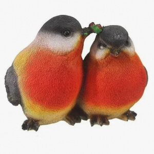 Фигура садовая Снегири с ягодами L24 W21 H17 см (полистоун)