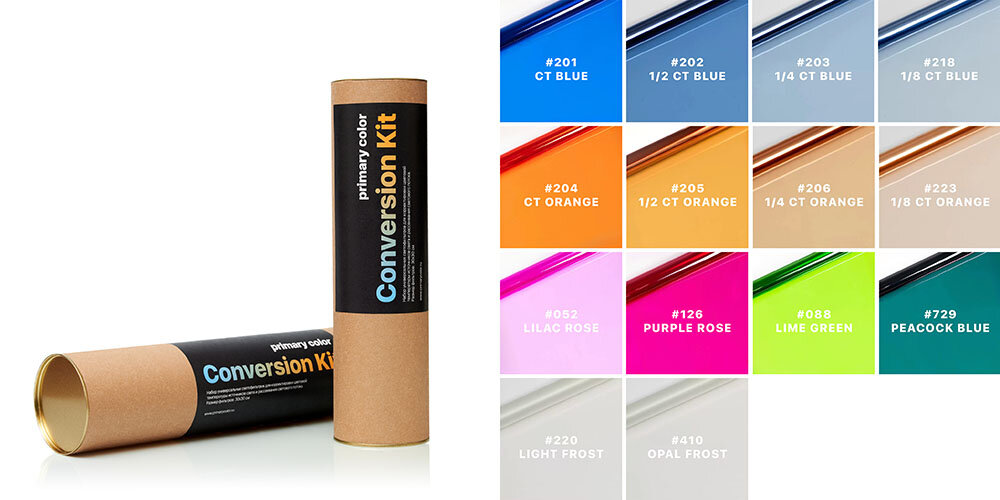 Набор фильтров Primary Color Conversion Kit из 28 фильтров размером 30х30см