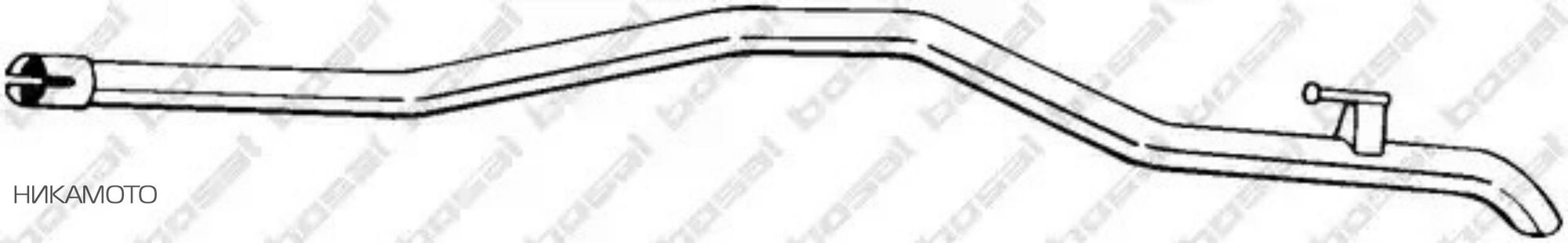 BOSAL 950089 Труба промежуточная (MERC SPRINTER 06/06- )