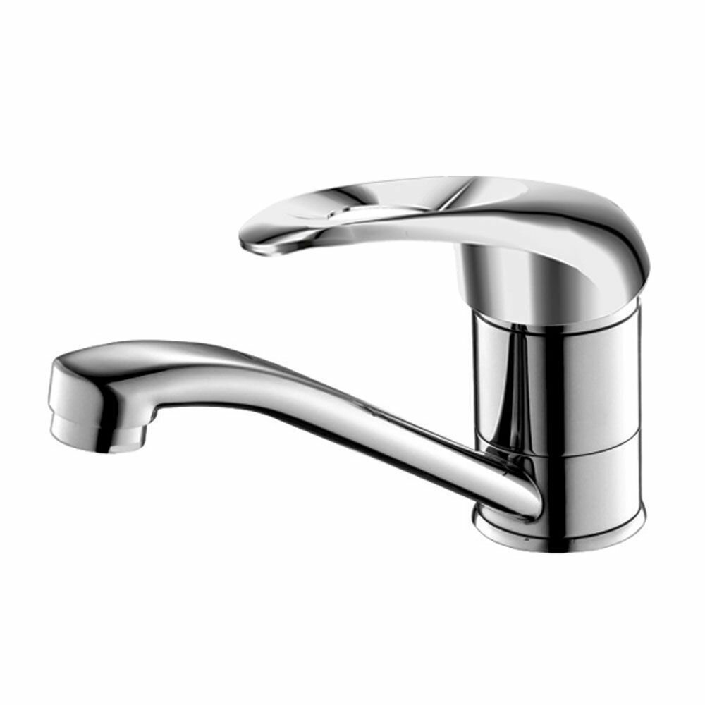 Смеситель DEVIDA 15430, для кухни, латунь, хром, аэратор, поворотный излив