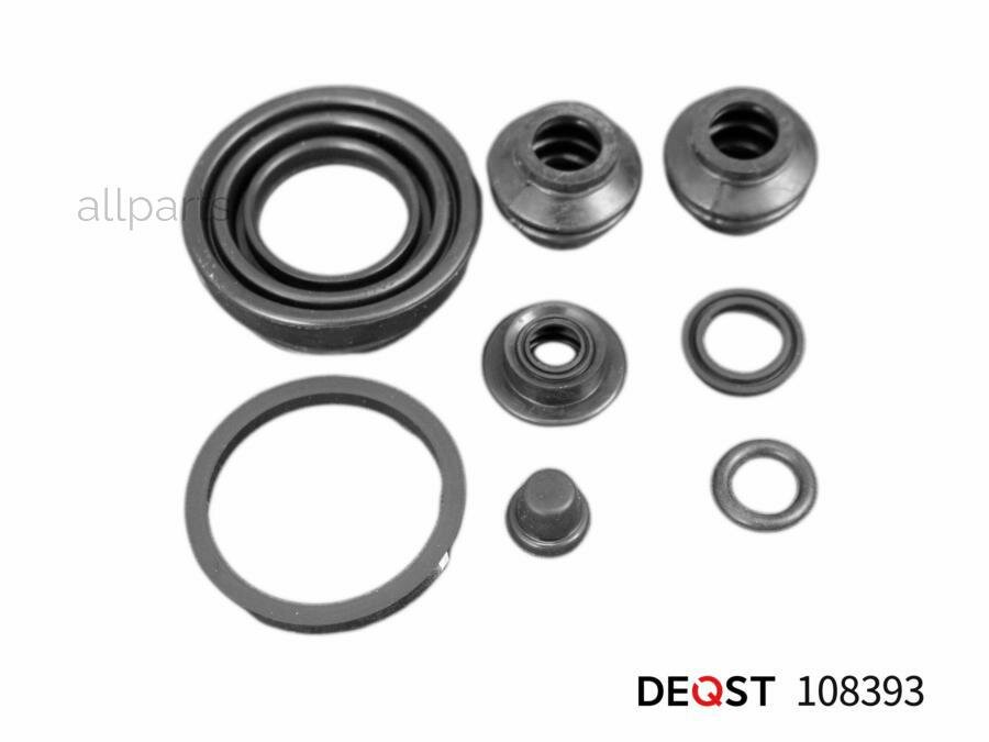 DEQST 108393 Ремкомплект тормозного суппорта заднего (для поршня O 34 mm суппорт Mando) HYUNDAI Solaris/KIA Rio