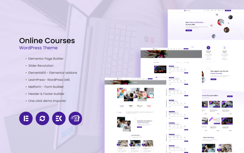 Подарочный сертификат на Шаблон для сайта Вордпресс с демоконтентом Courisa - Online Courses Theme WordPress
