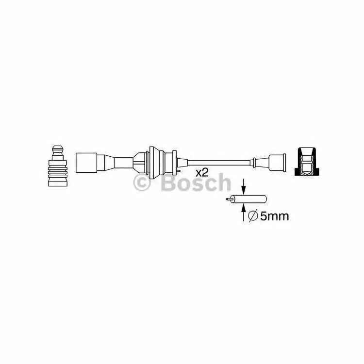 Комплект высоковольтных проводов BOSCH - 0986357266