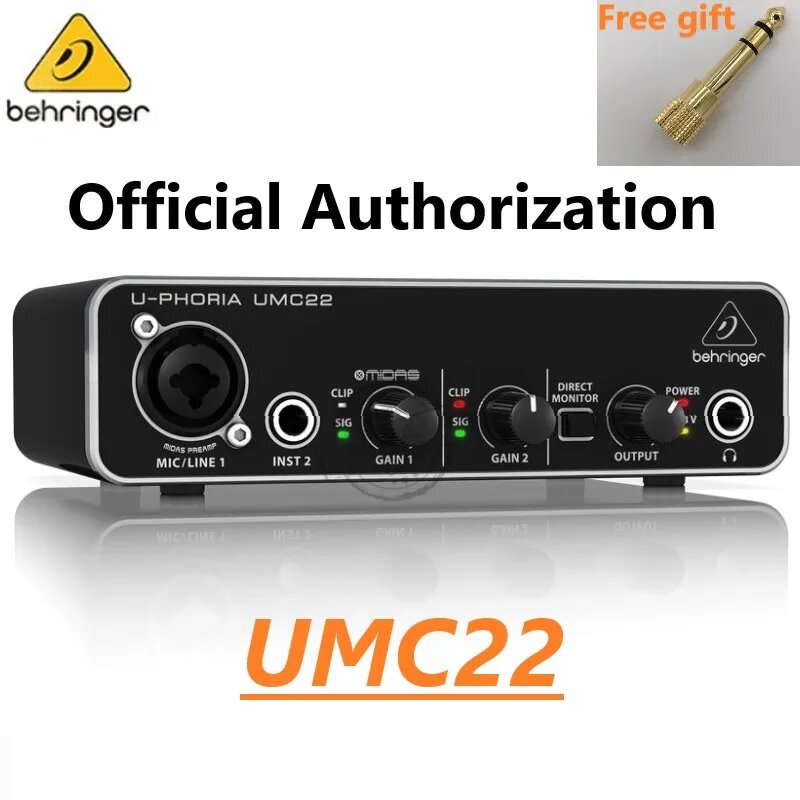 BEHRINGER U-PHORIA UMC22 Аудиоинтерфейс UMC22