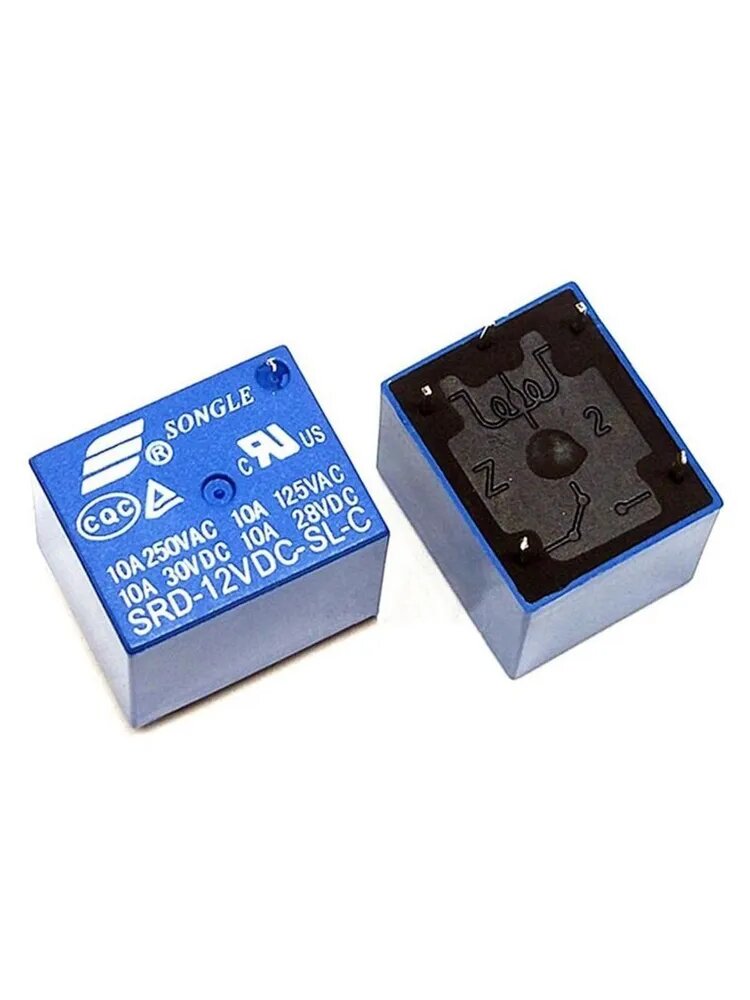 Реле SRD-12VDC-SL-C (12V, 5pin) . 4 штуки .