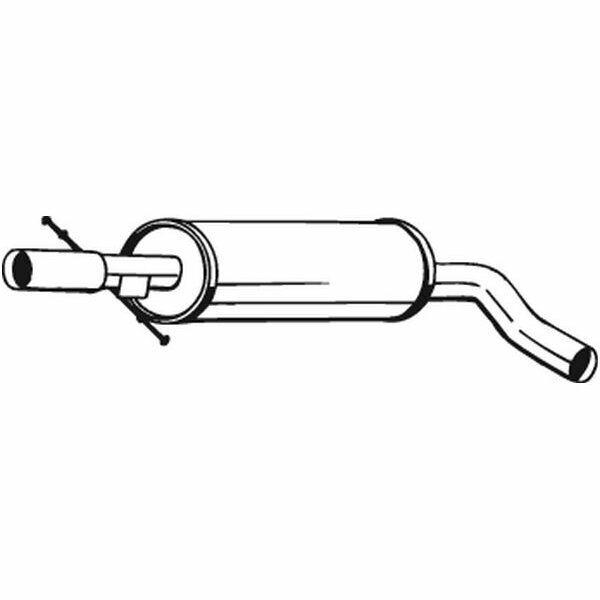 Средний глушитель выхлопных газов, BOSAL 105-111 (1 шт.)
