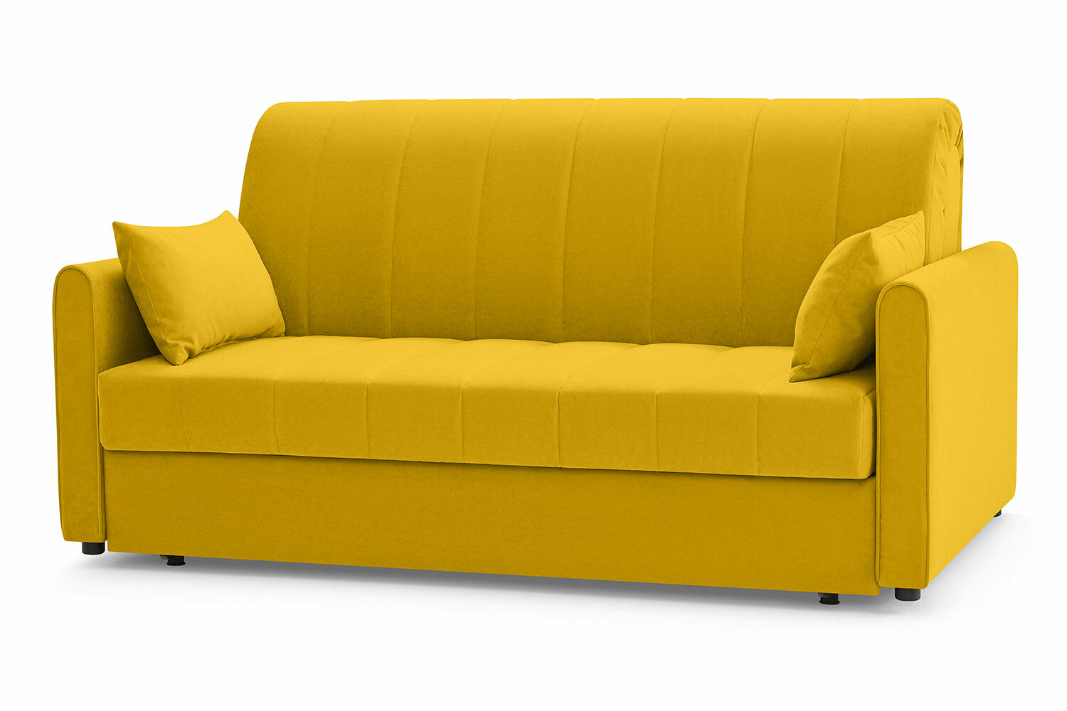 Диван-кровать DREAMART Палермо, 180х94х105 см, велюр, аккордеон, цвет горчичный
