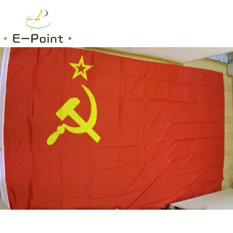 Флаг СССР из полиэстера 150*250 см