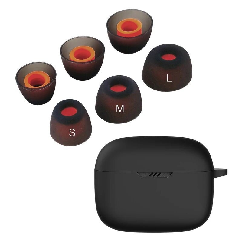 TENNMAK силиконовые амбушюры для наушников JBL Tune 230NC TWS Black Tips Case Case