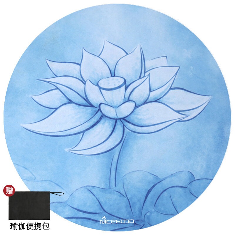 Скакалка Nagudi для йоги, медитации, фитнеса, резиновая, нескользящая, бесшумная, утолщенная, расширенная, круглая, коврик для медитации и йоги