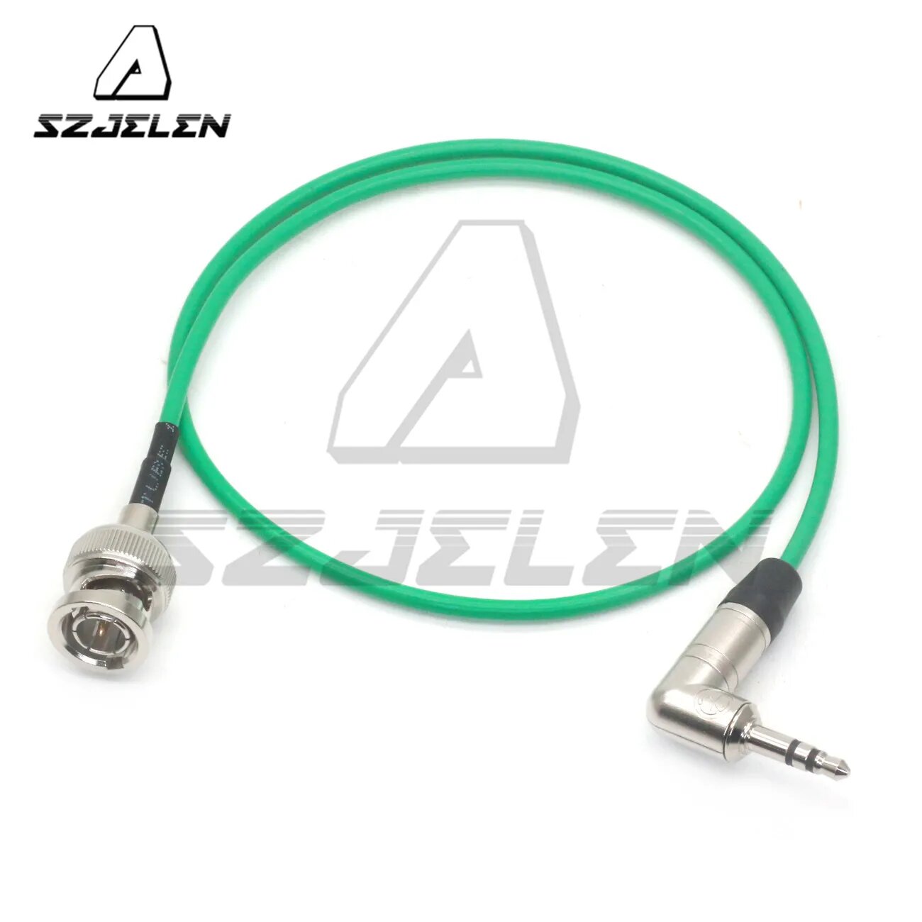 SZJELEN Кабель Time Code 3.5 мм Jack - BNC, 20см, Green