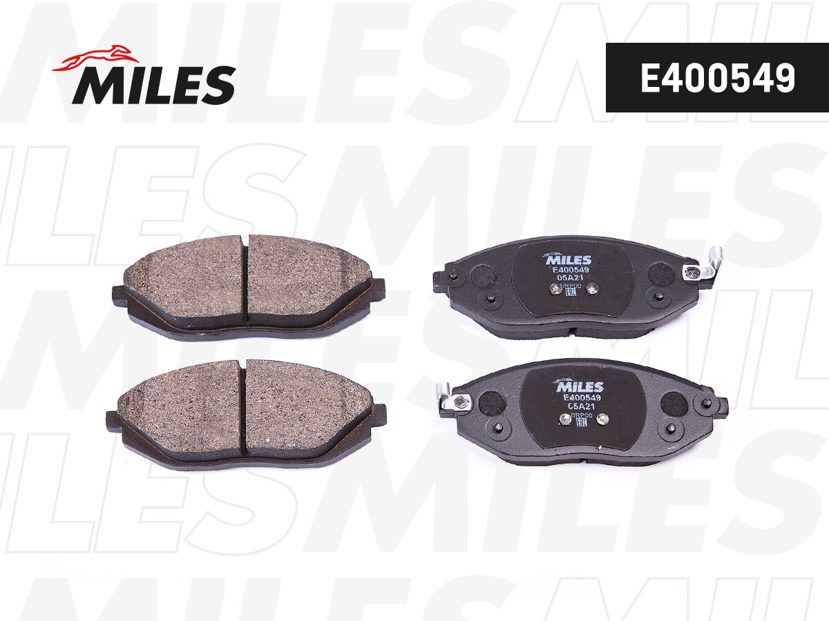 Колодки тормозные MILES E400549 LOW-METALLIC SPARK