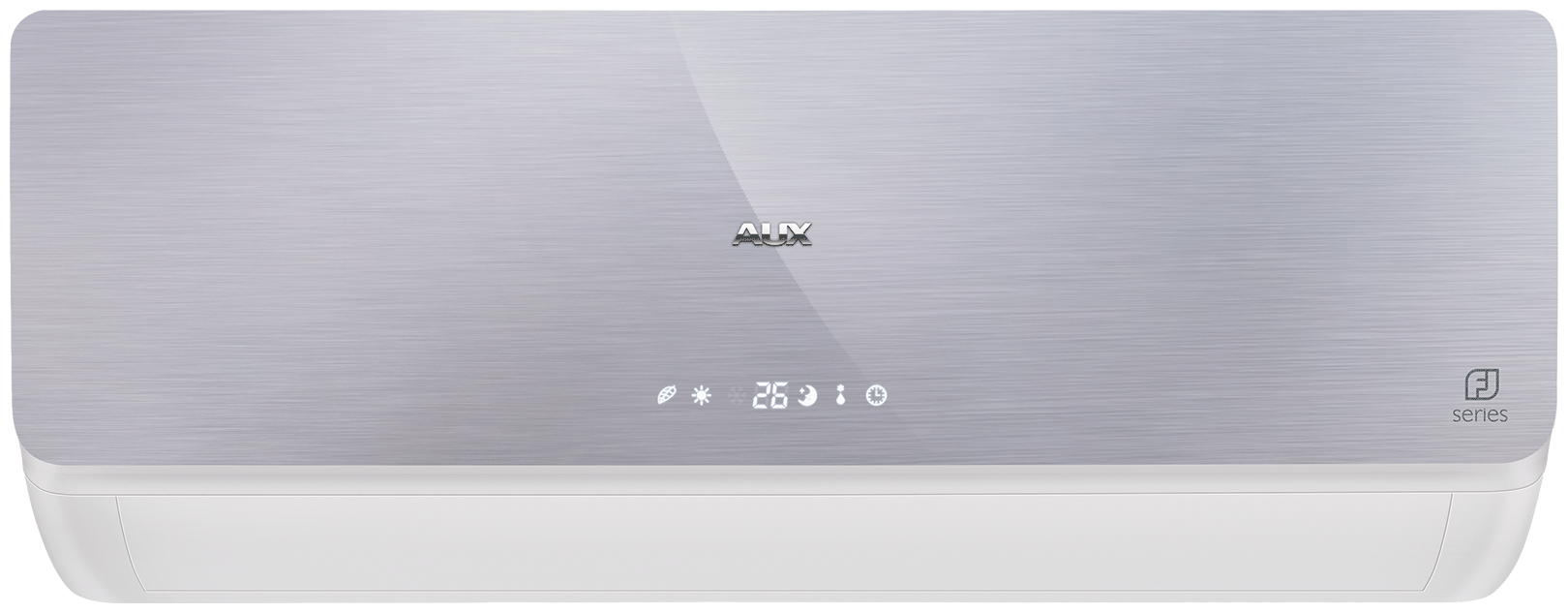 Настенный кондиционер серебристого цвета AUX ASW-H12B4/FJ-SR1/AS-H12B4/FJ-R1