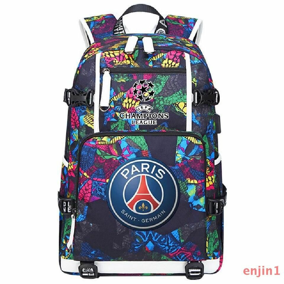 Школьный рюкзак Ligue 1 Paris Saint-Germain F.C с зарядкой USB для ноутбука