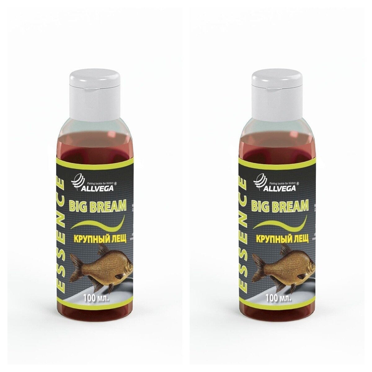 Ароматизатор-концентрат жидкий ALLVEGA "Essence Big Bream" 100 мл (крупный ЛЕЩ) 2 штуки.