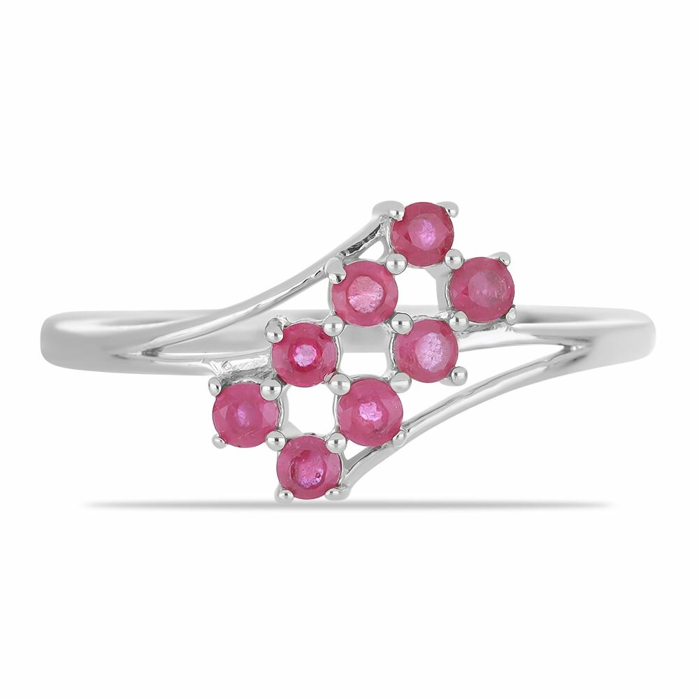 Кольцо Ювелирия, серебро, 925 проба, родирование, рубин