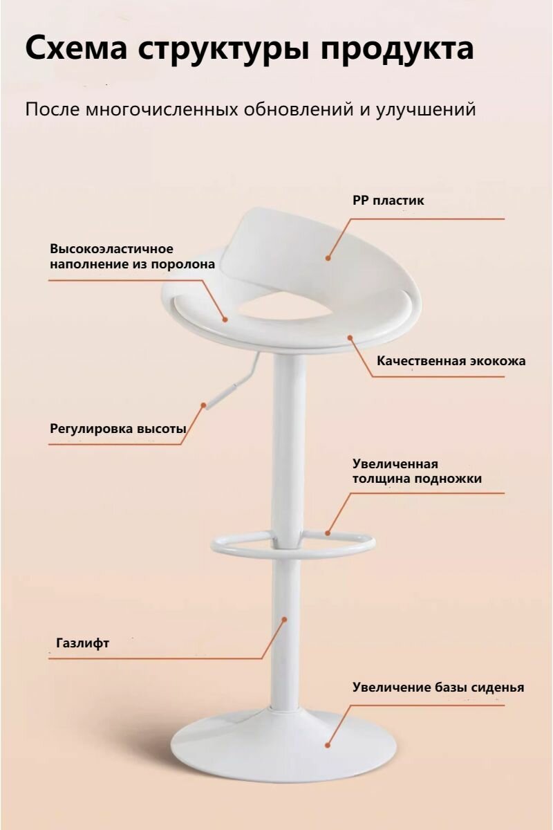 Барный стул, 1 шт. — фото 1