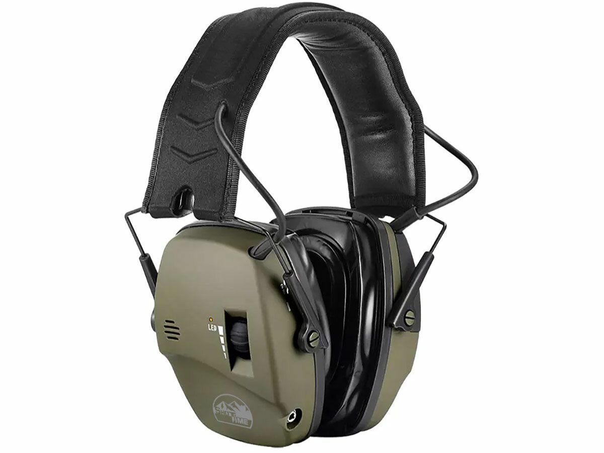 Наушники ShotTime EST-44G, Active, Army Green, с регулировкой, шумоподавление 23дБ