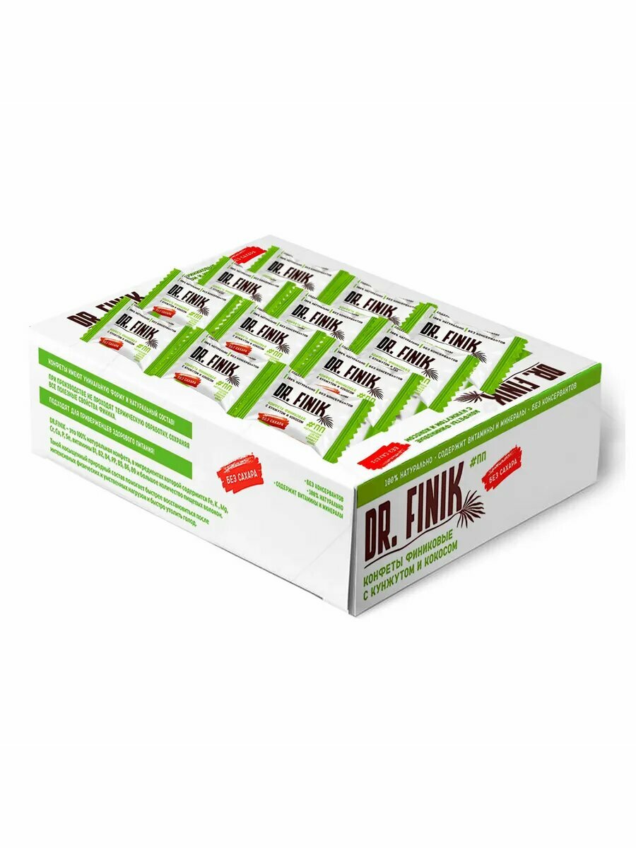 Конфеты финиковые с кокосом и кунжутом 450 г