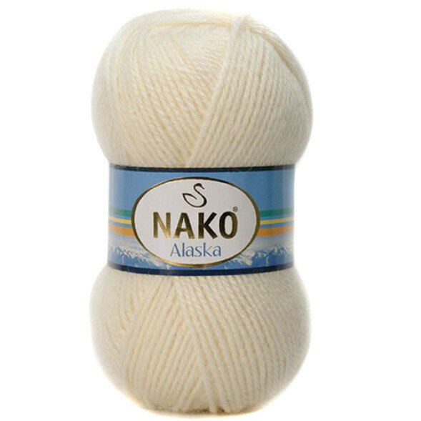 Пряжа Nako ALASKA 288 экрю (5 мотков)