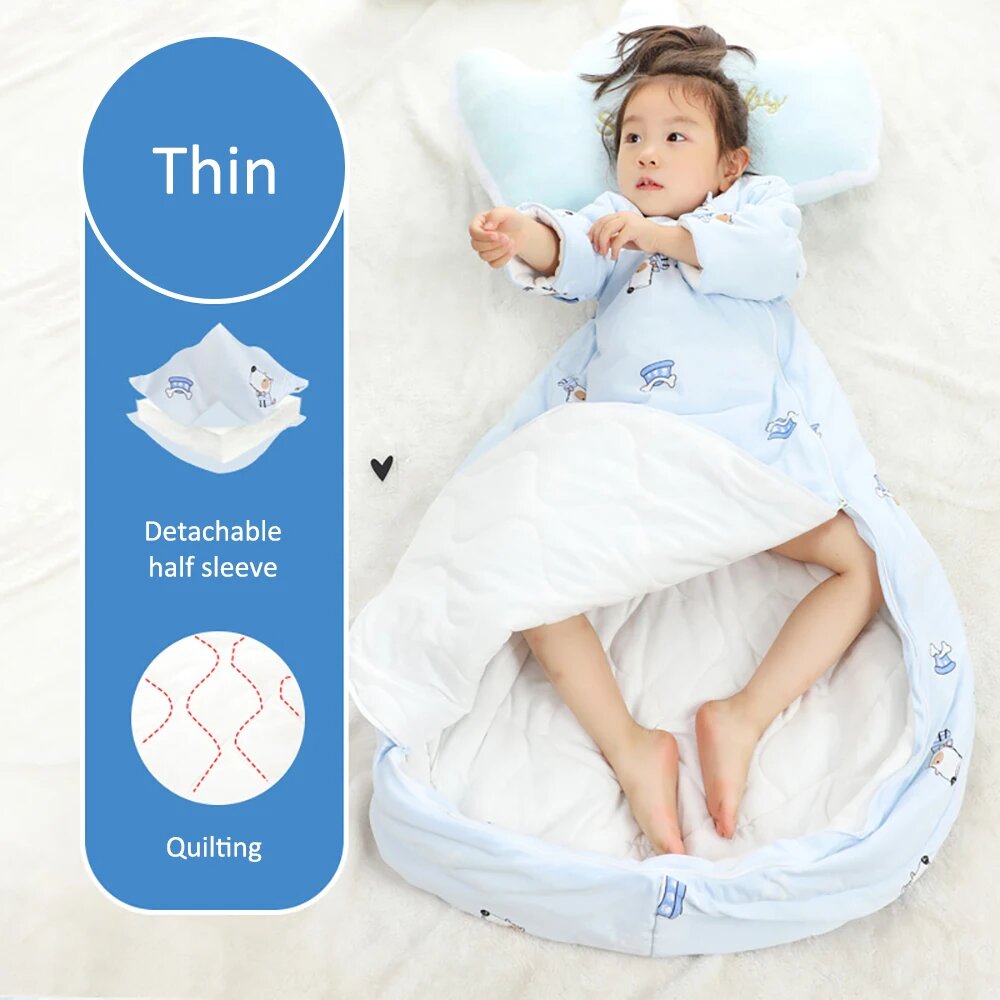 Детский спальный мешок HOUSBAY, голубой, dog 2.5tog, M(80cm)