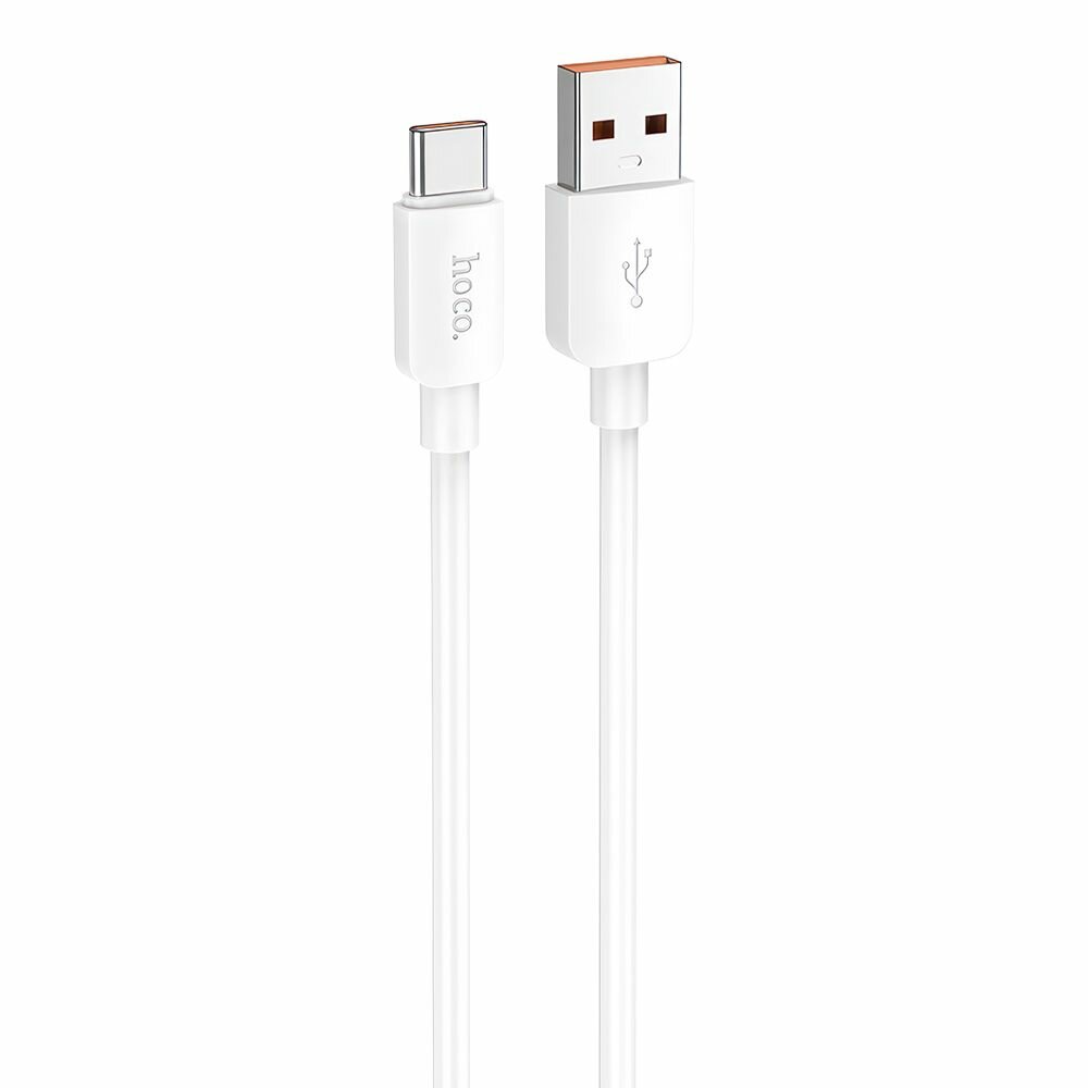 USB кабель HOCO X96 Hyper Type-C, 6А, 100W, 1м, PVC (белый)