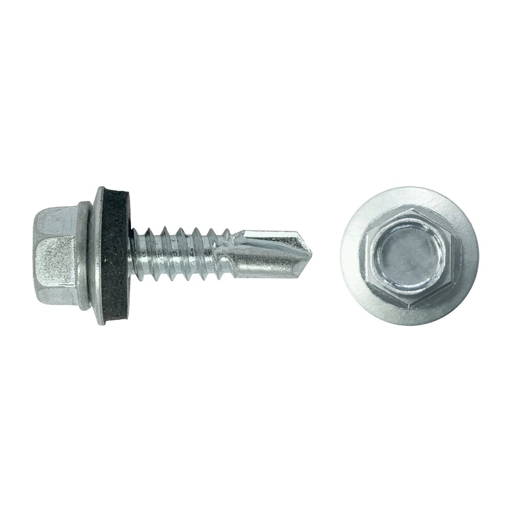 Кровельные саморезы по металлу оцинкованные FIXBERG 6,3х25 мм 50 шт