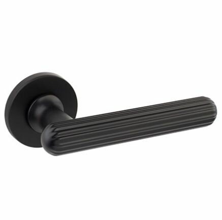 Ручки дверные (к-кт - 2шт.) CODE DECO Slim H-40150-A-BLM (чёрный матовый)