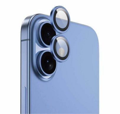 Защитные линзы на камеру для Apple iPhone 16/16 Plus ANANK Invisible Corning AR Lens Guard with 99% Anti-reflective coating - Blue