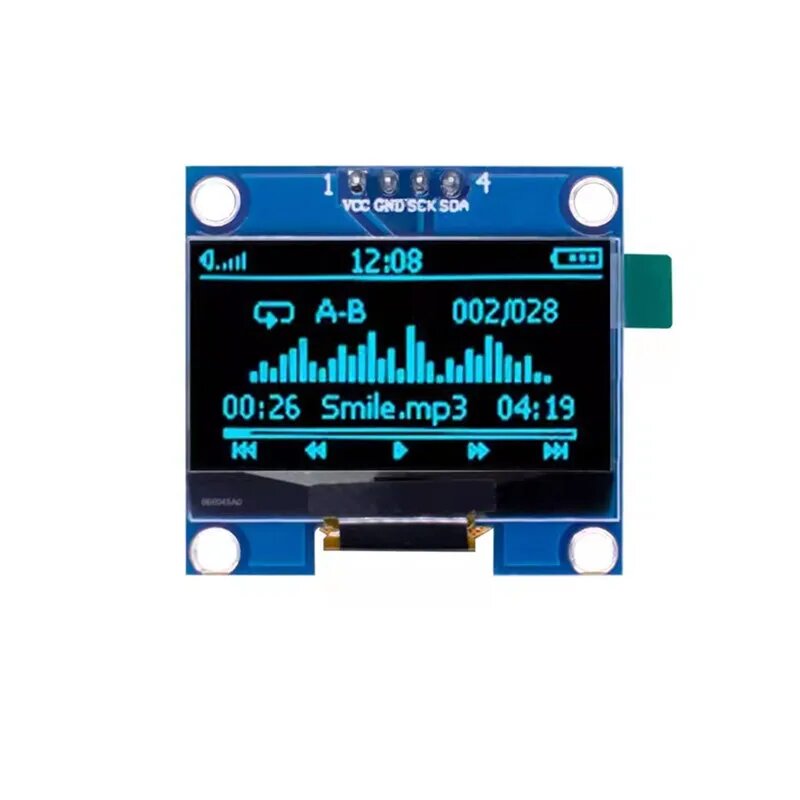 OLED дисплей 1.3" 128x64, Цвет: 4P BLUE