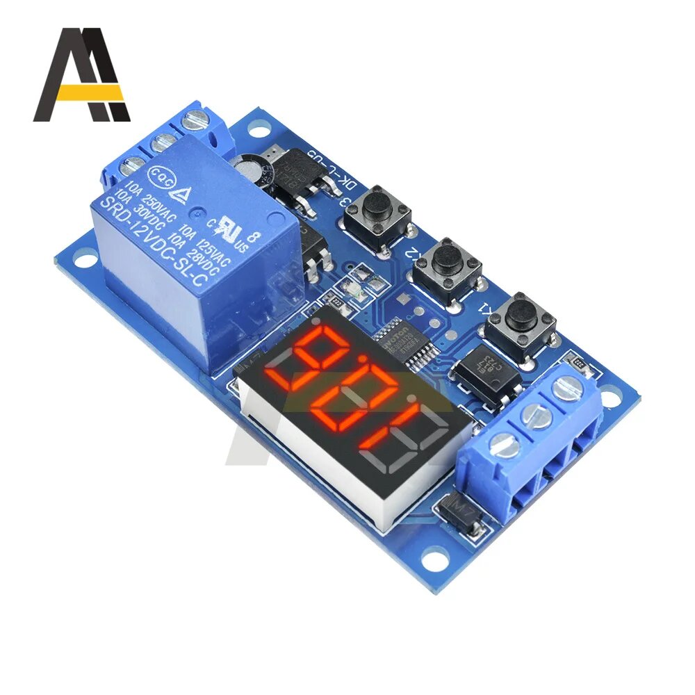 Цифровое реле задержки времени DC 12V SRD-12VDC-SLC