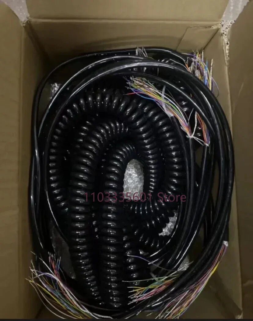 Спиральный экранирующий кабель для ЧПУ 4 м 6 м 25 cores 5 to 6m