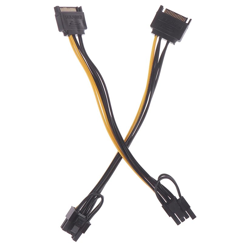 SATA кабель 15-Pin на 8-Pin PCI-E 20см