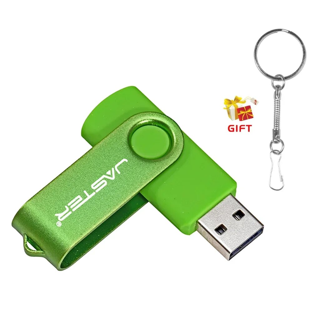 JASTER USB-флешка 4ГБ, зеленый металл