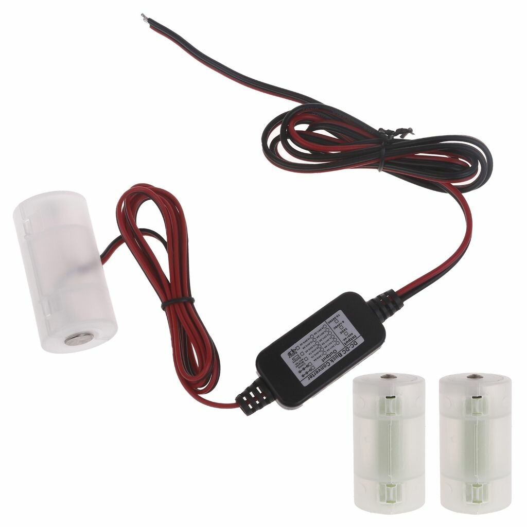 4,5 В c щелочная батарея, 2PIN питания до 3 x LR14 Устраните кабель