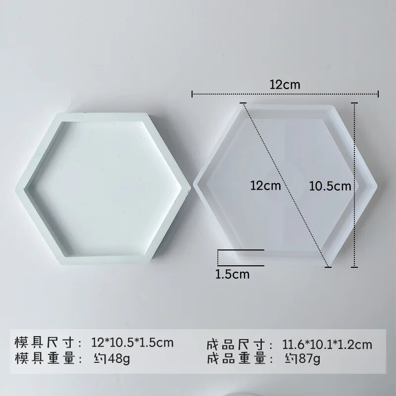 Силиконовая форма Hexagon, Белый