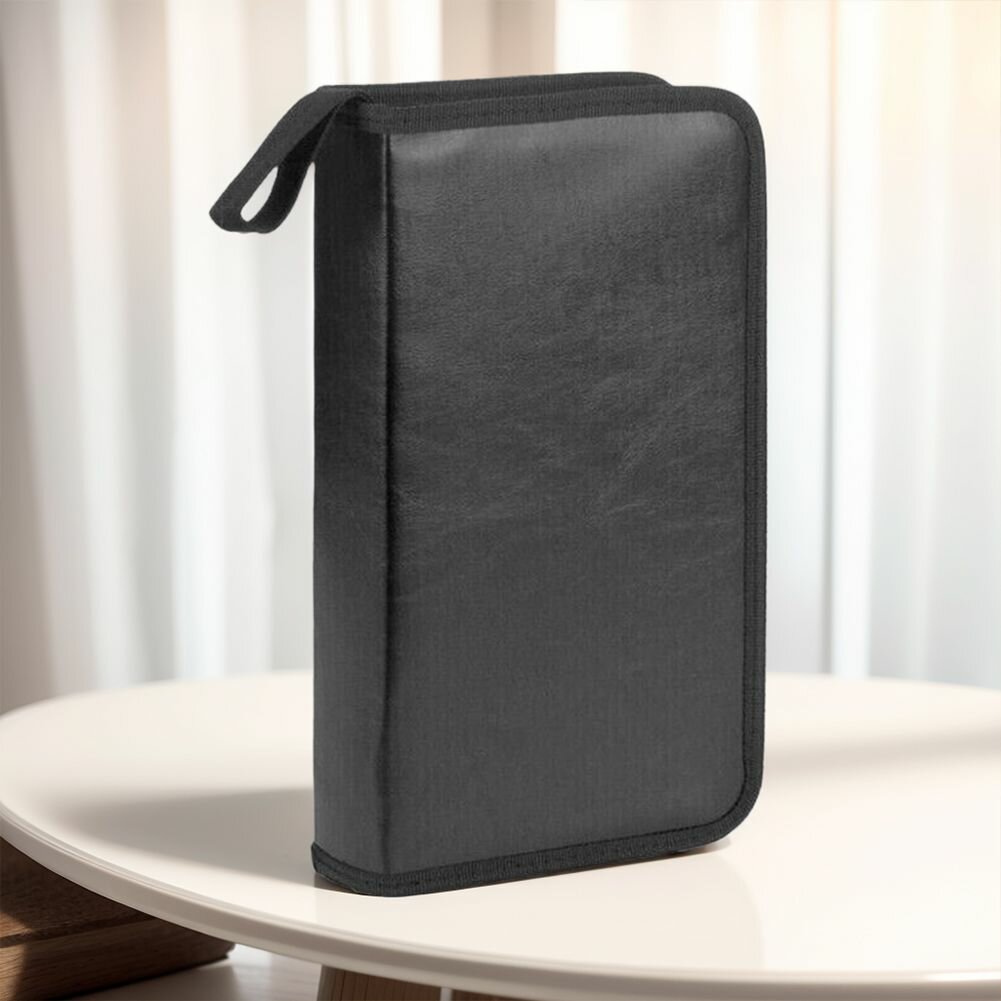 Портативный держатель DVD и CD на молнии, сумка для дисков, вмещает 80 дисков