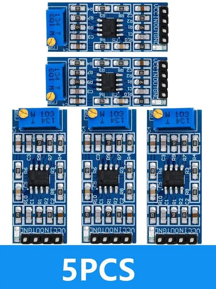 5шт. Модуль операционного усилителя LM358, усиление 100x, 5-12В, Color: 5pcs