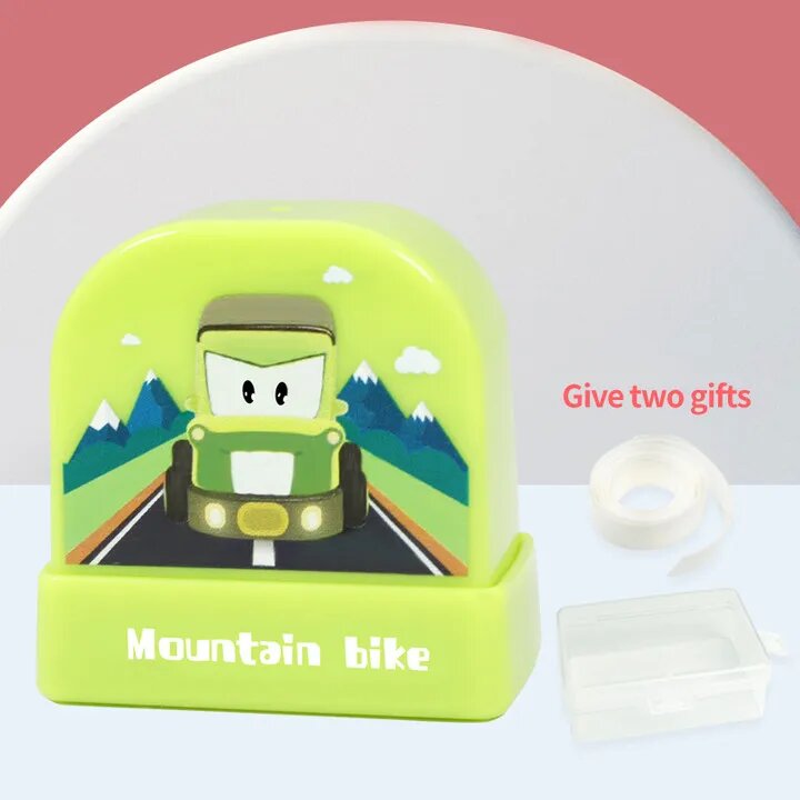 Детский штамп "Mountain bike", зеленый